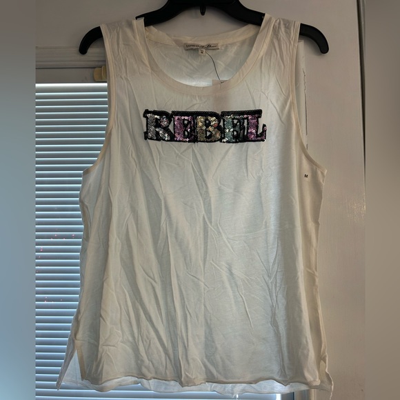 Express | Tops | Express Tank With Sequin Rebel | Poshmark